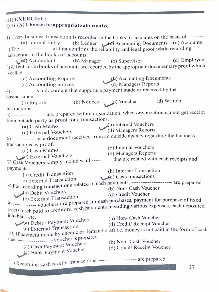 Objective Unit 1. Accounting Skills | PDF | Payments | Debits And Credits