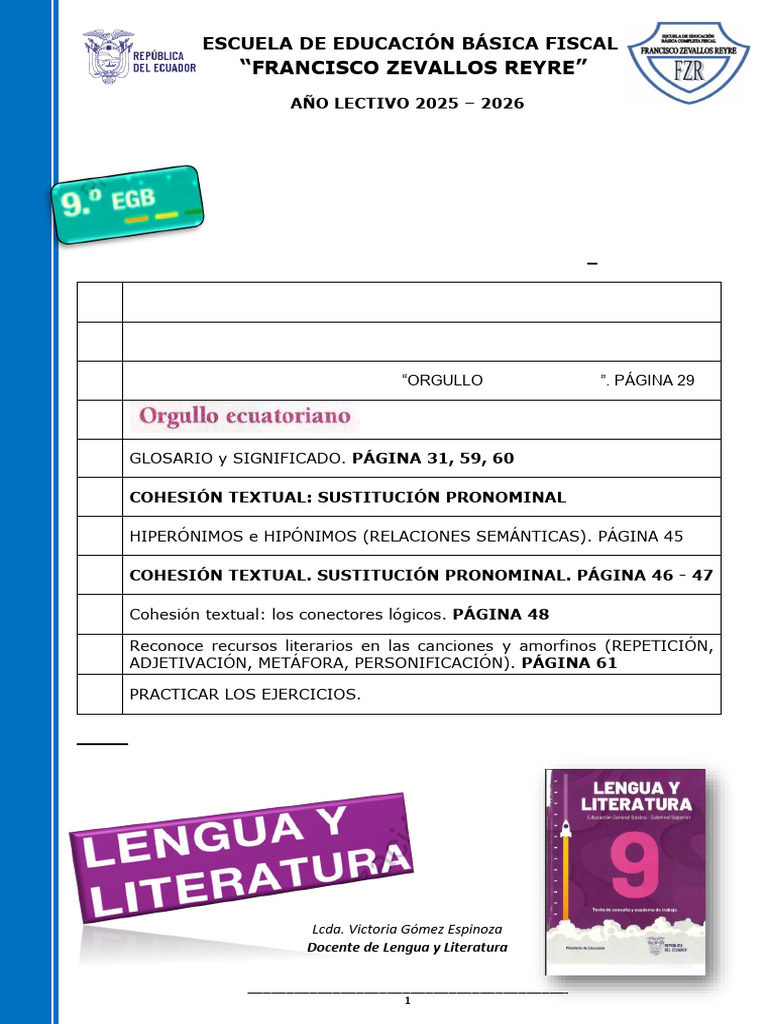 PDF - Temas para Examen Segundo Trimestre - 9no | PDF