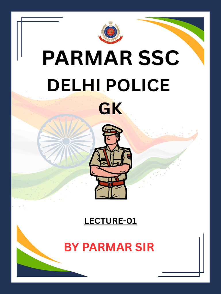 Delhi Police GK Notes by Parmar | PDF