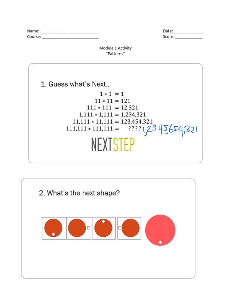 Module 1 - Patterns (1) | PDF