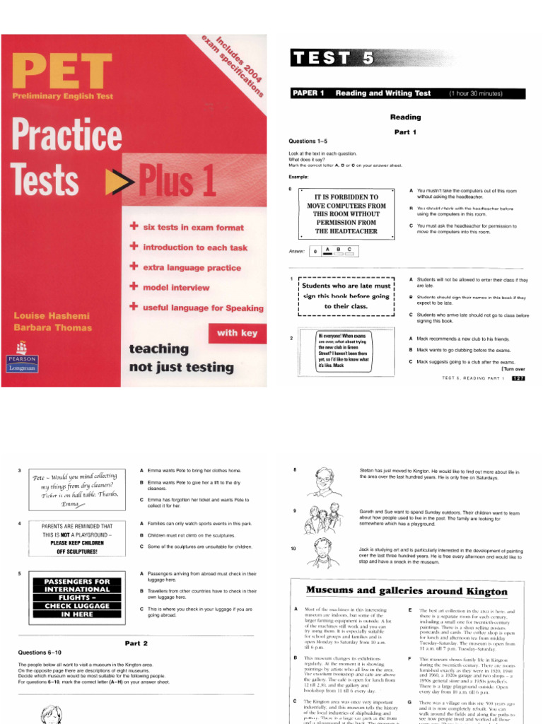PET - Plus - TEST 5 | PDF