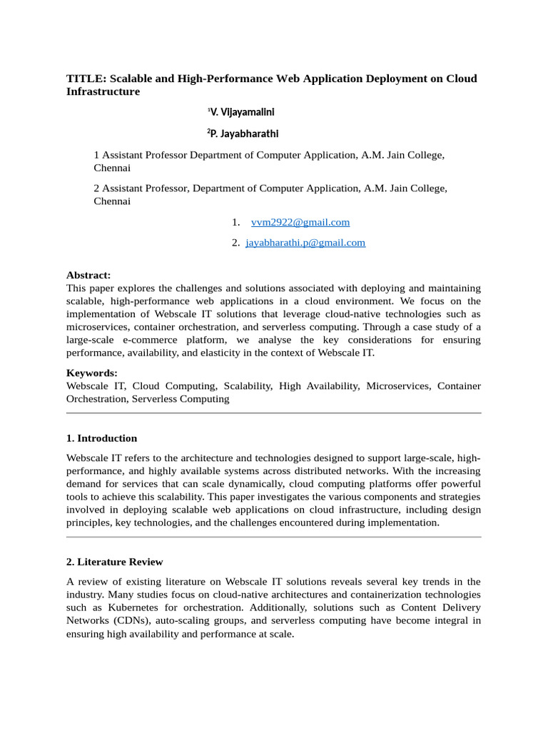 Paper Presentation - Webscale It | PDF | Scalability | Cloud Computing