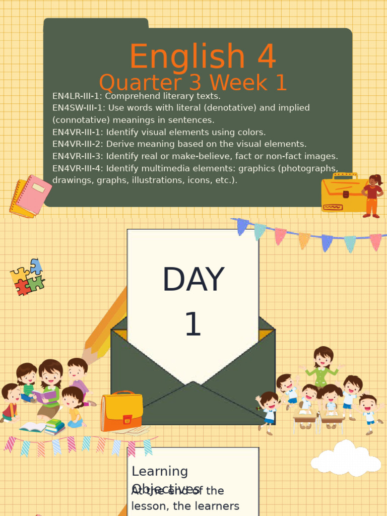 English 4 Quarter 3 Week 1 @Edumaymay | PDF | Semantics | Reading ...