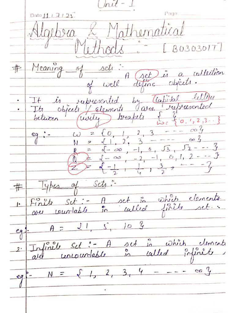 Maths Notes | PDF