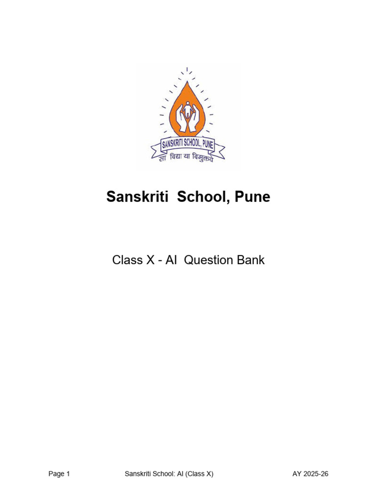Unit 1 Question Bank | PDF | Artificial Intelligence | Intelligence (AI ...