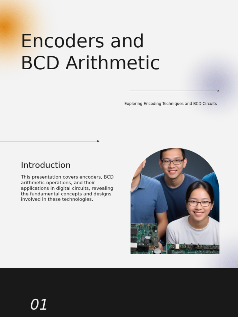 Encoders and BCD Arithmetic | PDF | Binary Coded Decimal | Data Compression