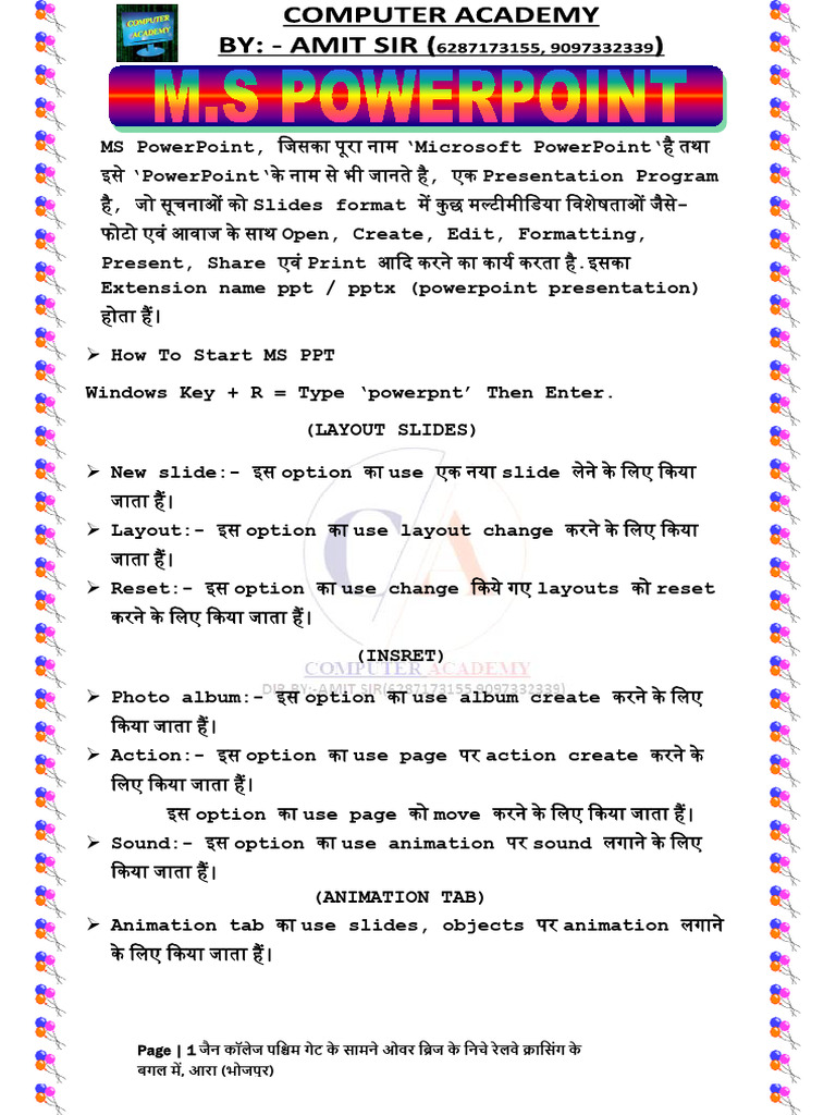 MS PowerPoint Book PDF | PDF