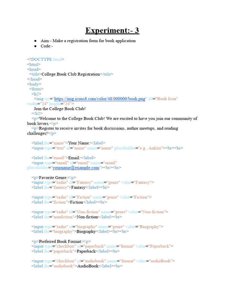 Ankita Exp 3 .HTML - Docx-1 | PDF