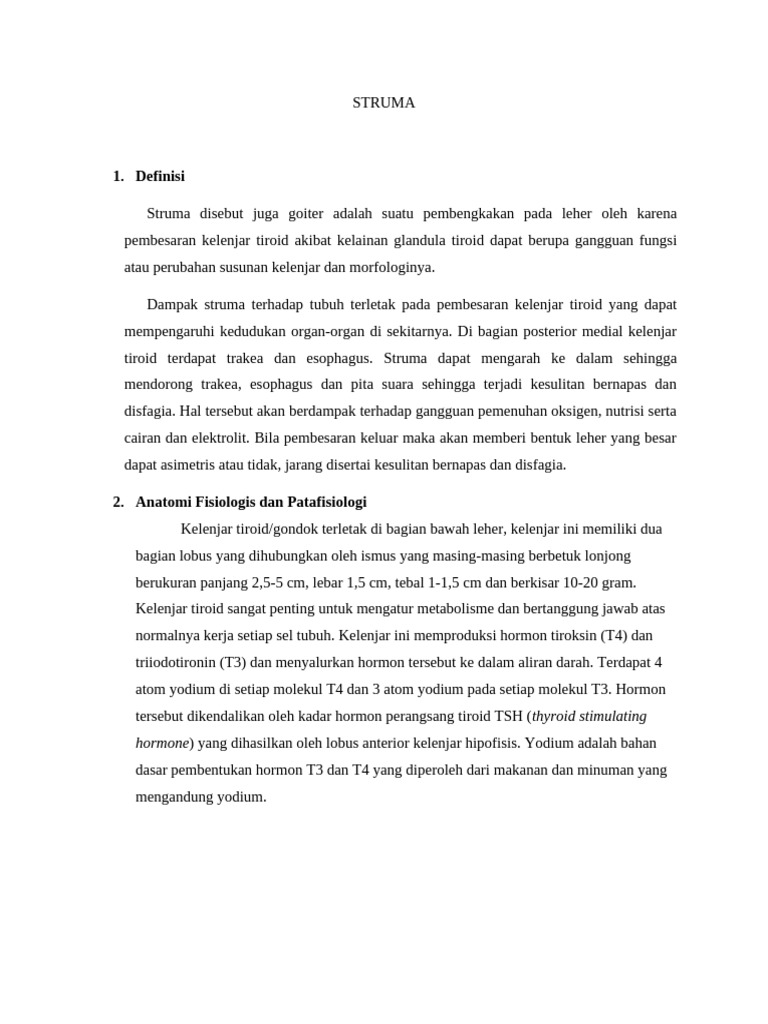 Penanganan Struma Multinodosa Non Toksik | PDF