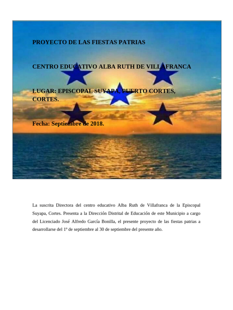 Proyecto de Las Fiestas Patrias | PDF