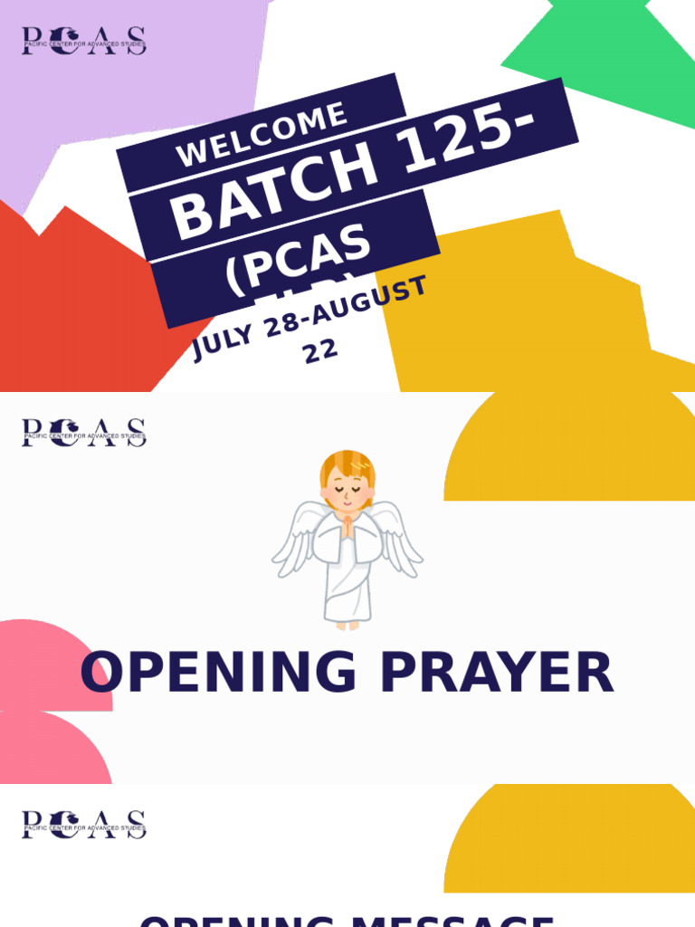 PCAS Onsite Orientation.pptx | PDF