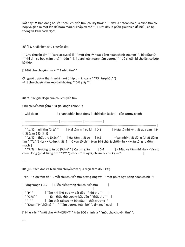 Chu Chuyển Tim | PDF