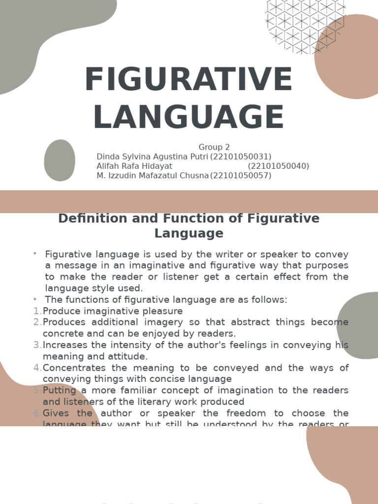 Understanding Figurative Language | PDF | Metaphor