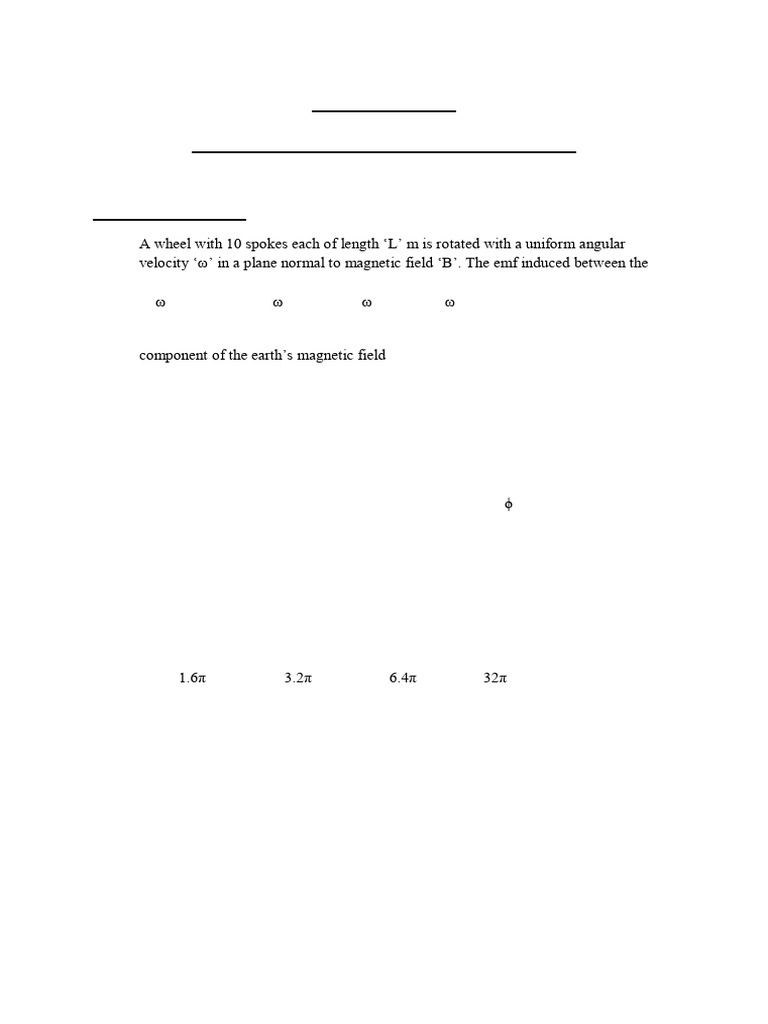 Electromagnetic Induction | PDF | Inductance | Inductor