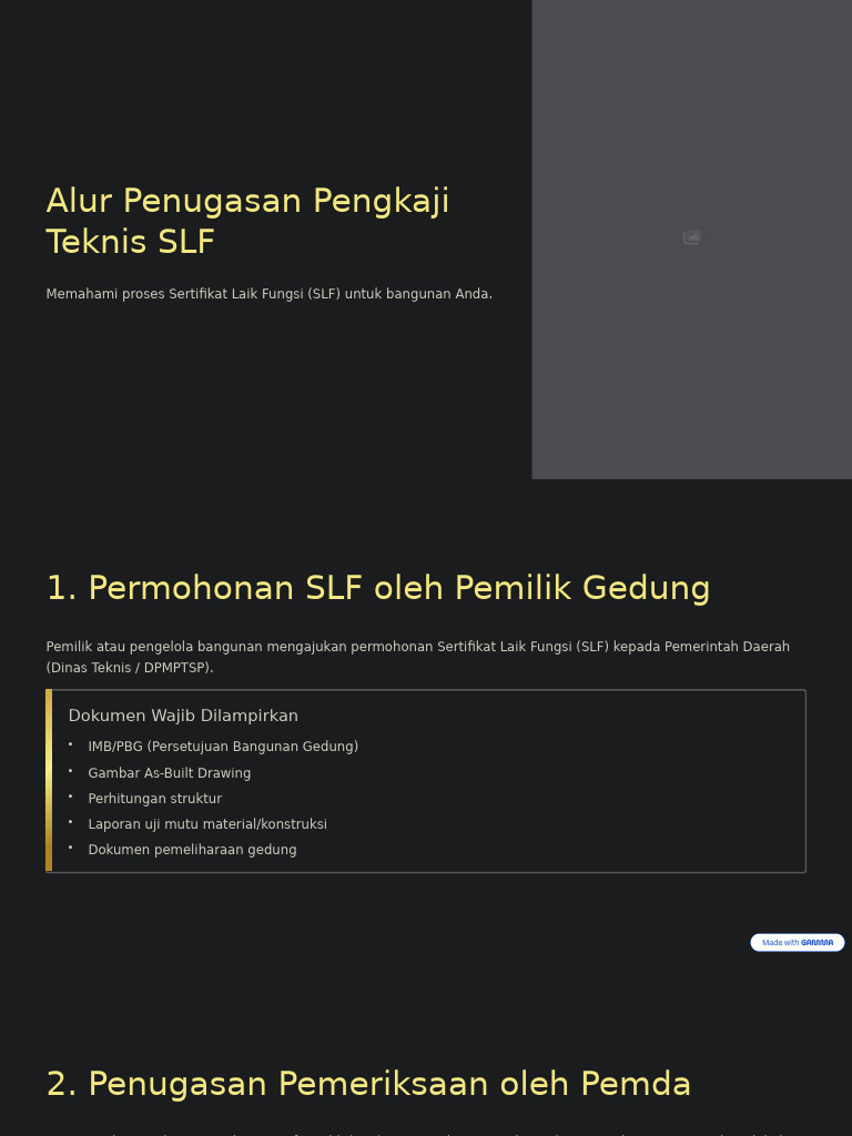 6 Alur Penugasan Pengkaji Teknis SLF | PDF