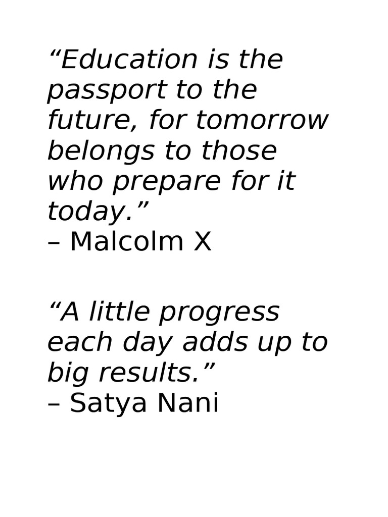 Quotes For Pupils | PDF