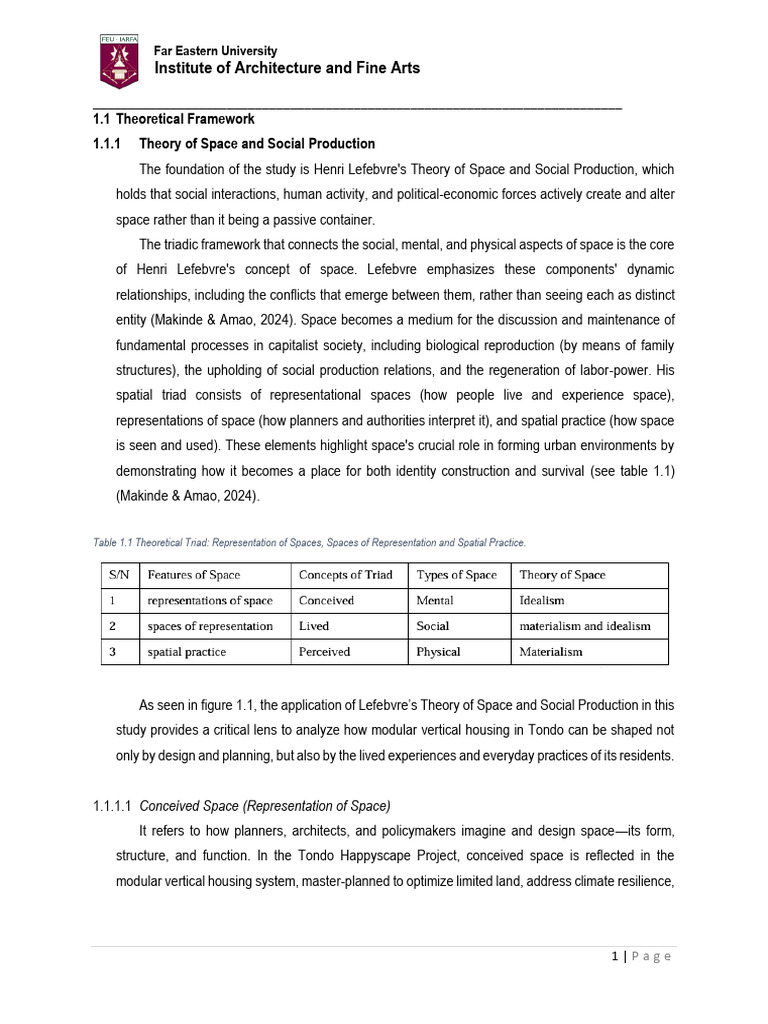 Clarkpadilla Fa6 Theoretical Conceptual Framework | PDF | Space ...