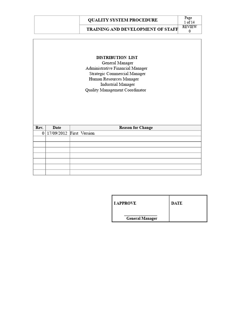 Staff Training and Development Procedure | PDF | Procedural Knowledge ...