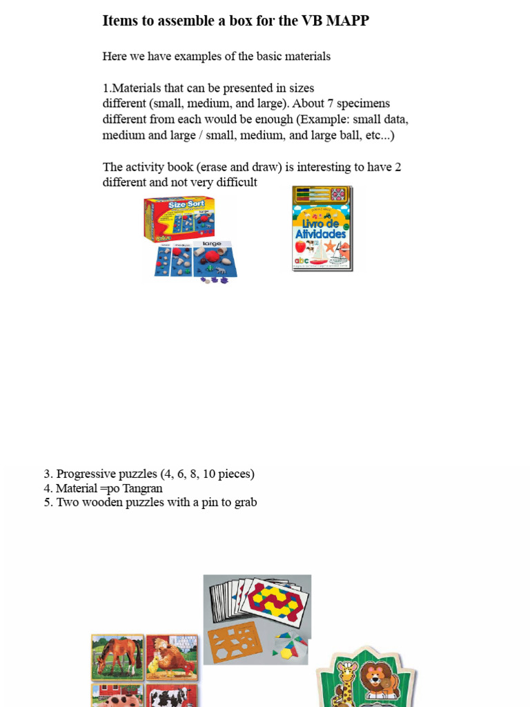 VB MAPP Material | PDF