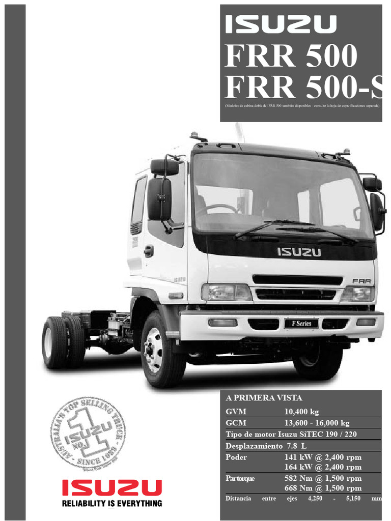 FRR 500 - 500S Igm0087 - 6-Cyl | PDF | Camión | Partes de vehículo