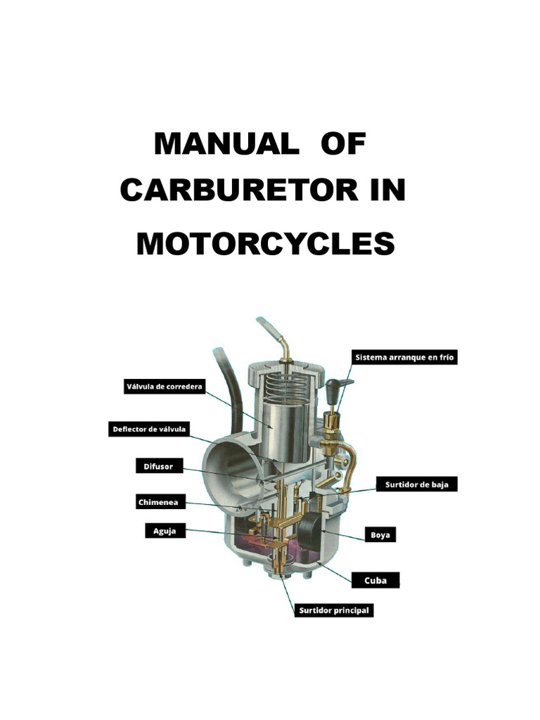 Carburetor Manual | PDF | Carburetor | Throttle