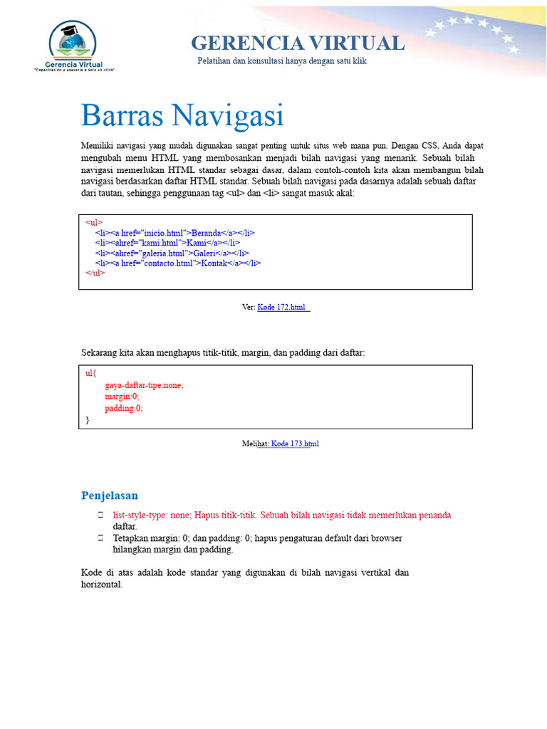 10 Bilah Navigasi di CSS | PDF