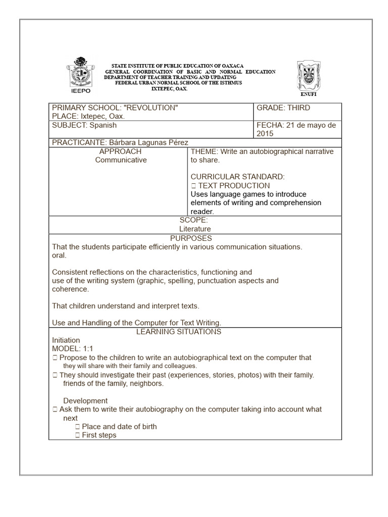 Didactic Sequence The ICTs | PDF | Learning | Human Communication