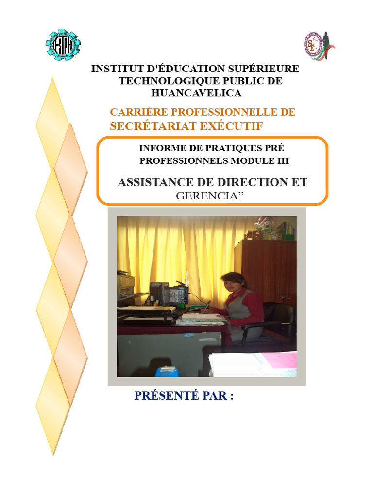 Rapport de Stage en Secrétariat Exécutif | PDF | Secrétaire | Informatique