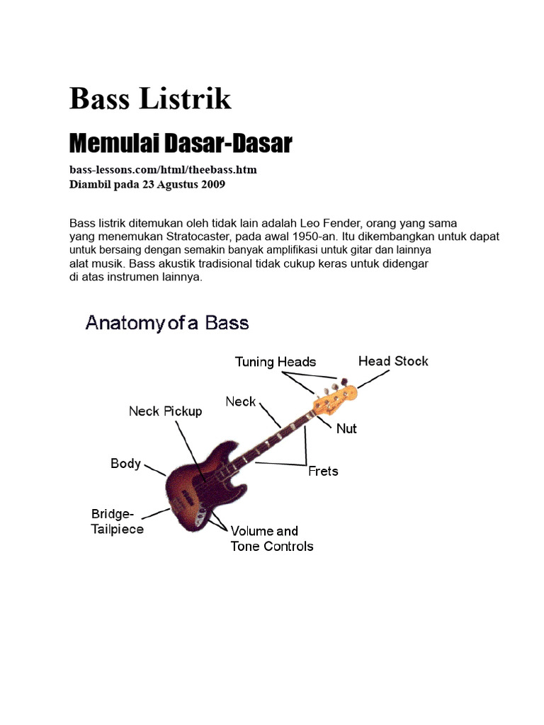 Panduan Memilih Bass Listrik yang Tepat | PDF