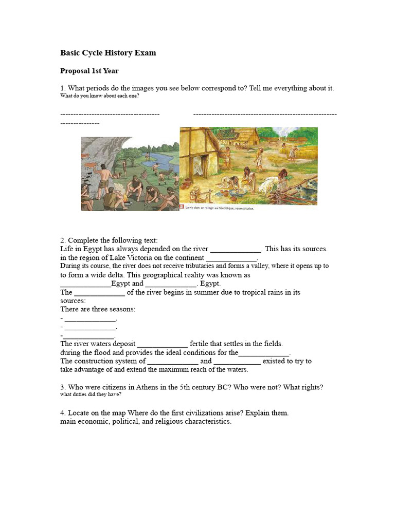 Basic Cycle History Exam | PDF