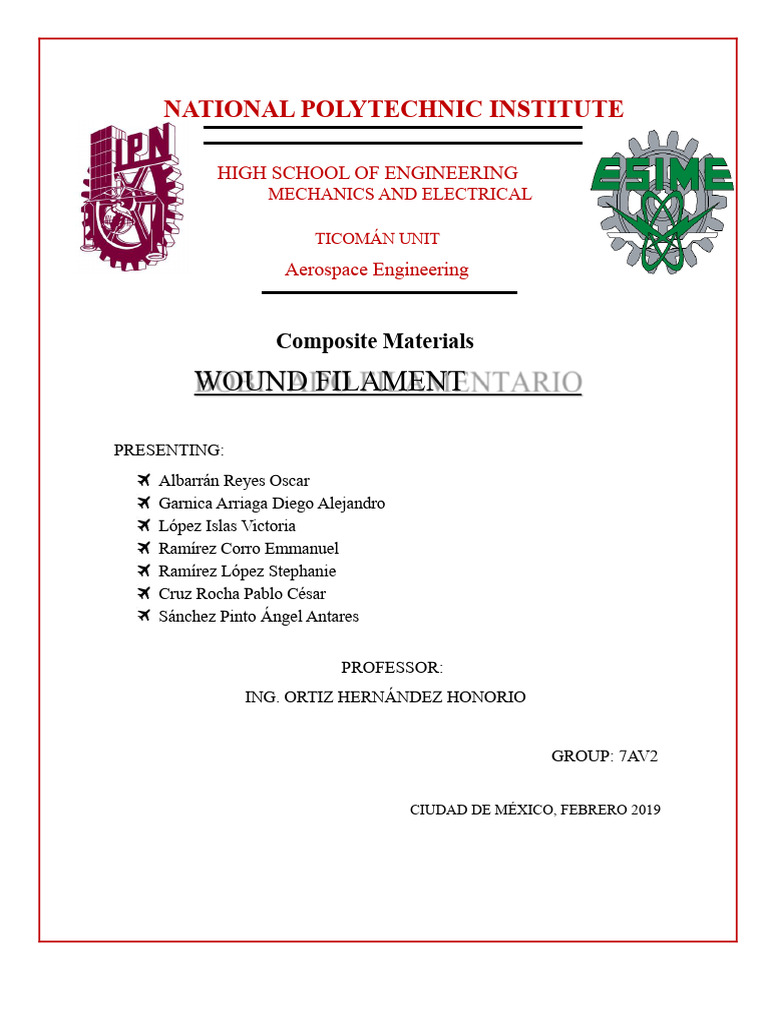 Filament Winding in Aerospace Engineering | PDF | Fiberglass ...