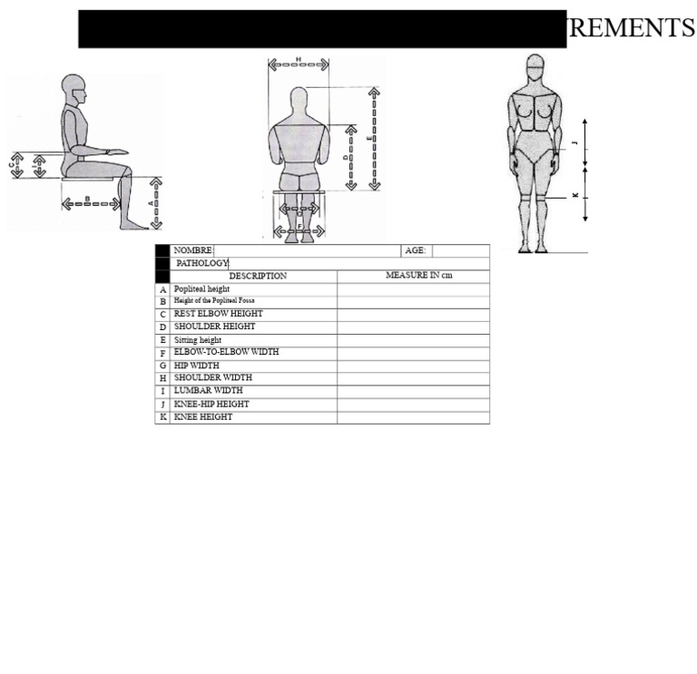 Anthropometric Table | PDF
