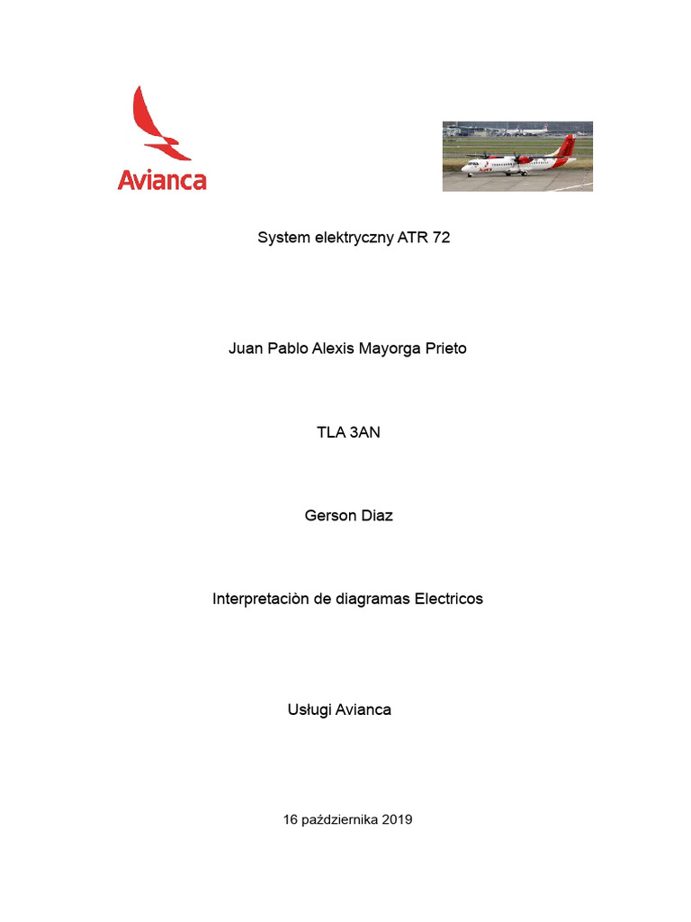 System Elektryczny ATR 72.docx | PDF