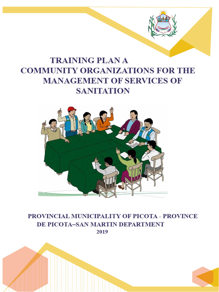 Training Plan For Community Organizations For The Management of ...