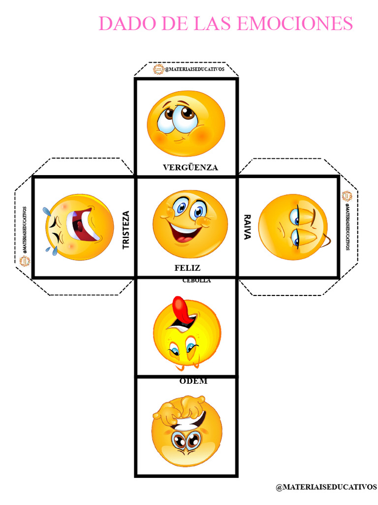 Dado de Las Emociones | PDF | Las emociones | Sicología