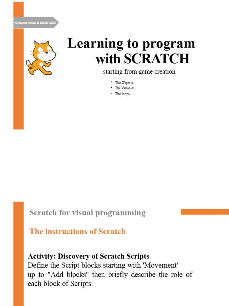 Scratch at school | PDF | Scratch (Programming Language) | Computer Programming