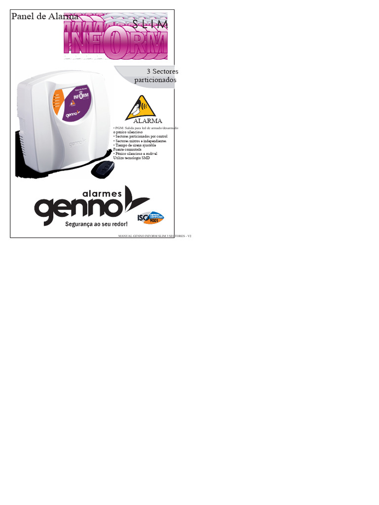 Manual Genno Inform Slim 3 - V2 - Sitio | PDF | Control remoto | Teclado