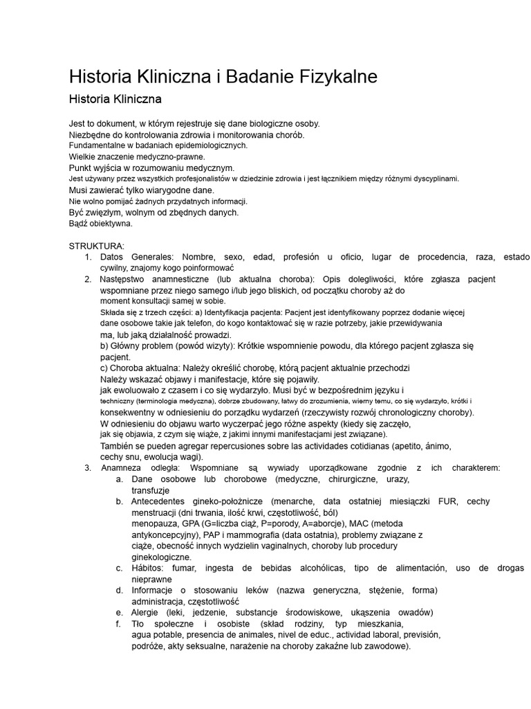 Badanie Fizykalne | PDF