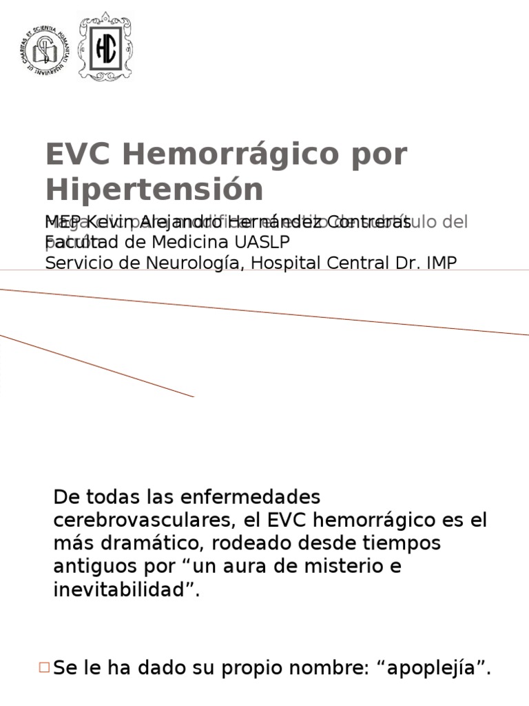 EVC Hemorrágico Por Hipertensión | PDF | Hipertensión | Neurología