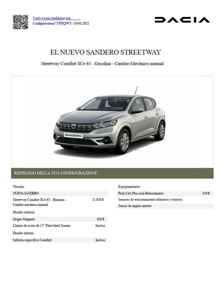 Dacia Sandero Preisliste Pdf 2022null