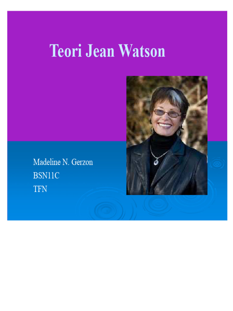 Teori Keperawatan Jean Watson | PDF