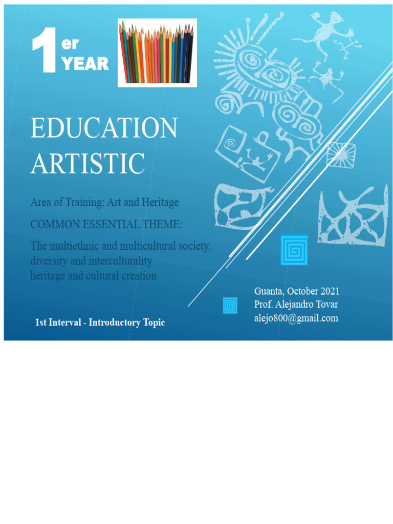 Art 1st Year Intro | PDF | Perception | Cognition