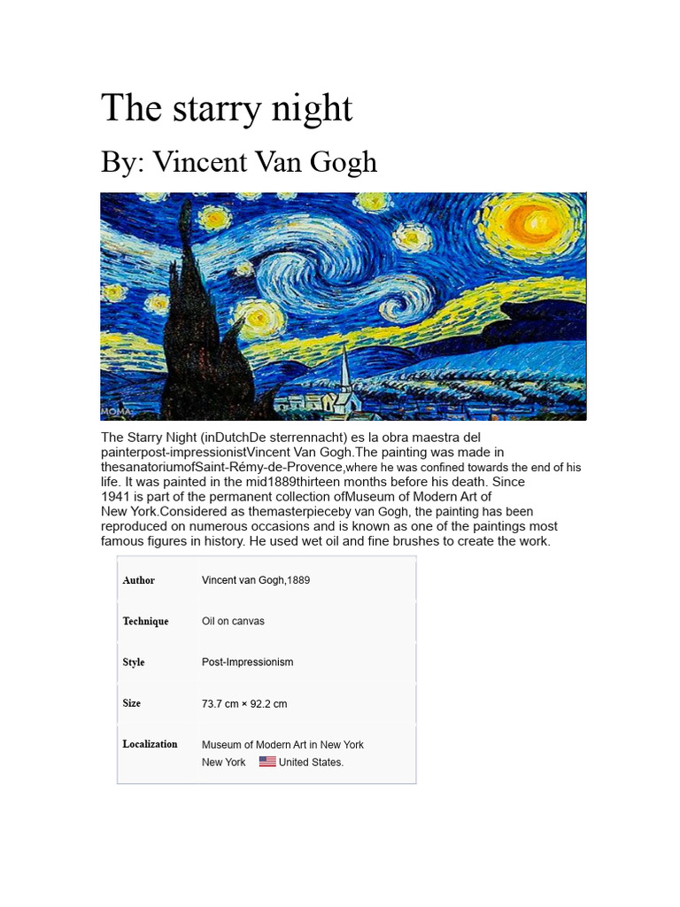 The Starry Night | PDF