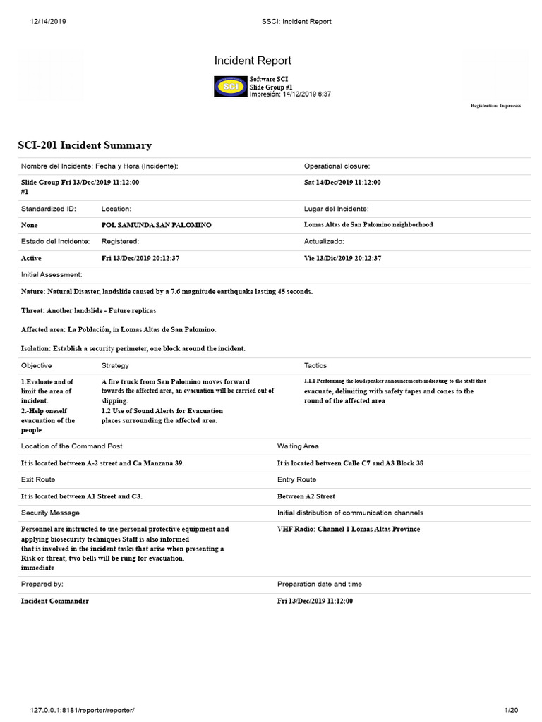 Group Work Report No. 1 Intermediate Sci | PDF | Public Safety ...