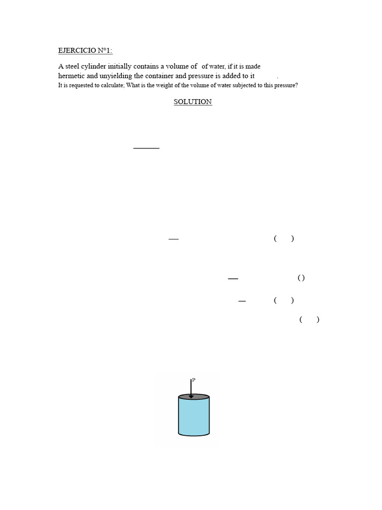 Fluid Exercises | PDF | Pressure | Viscosity