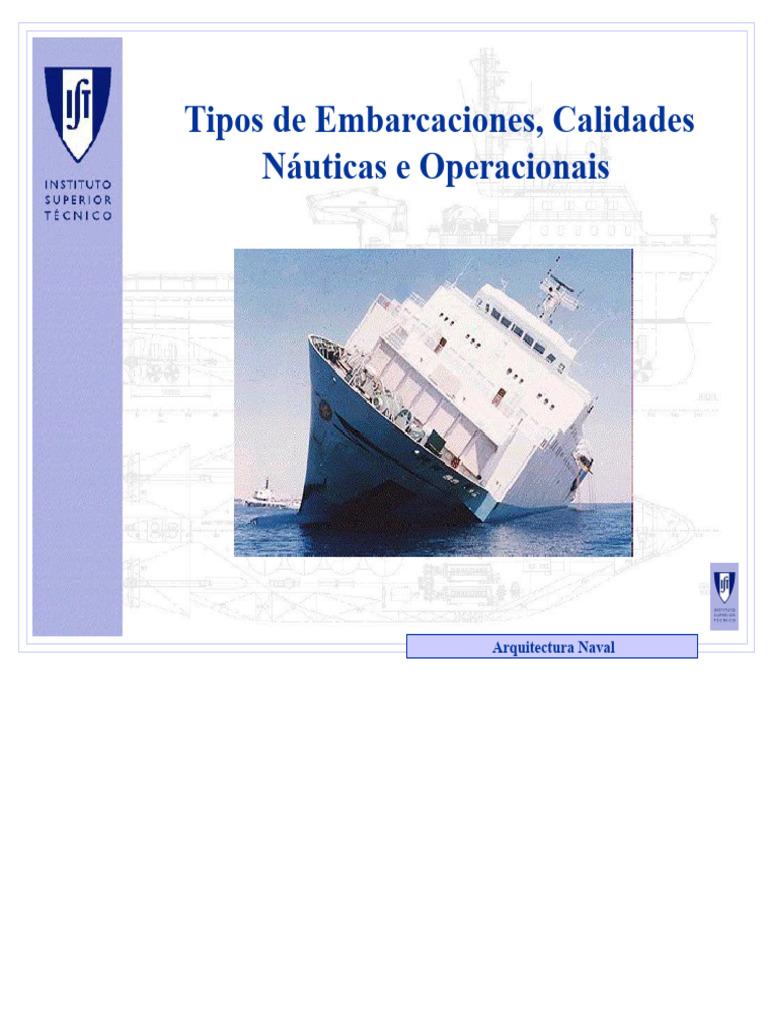 Tipos de Embarcaciones y Cualidades Náuticas | PDF | Buques | Marinas