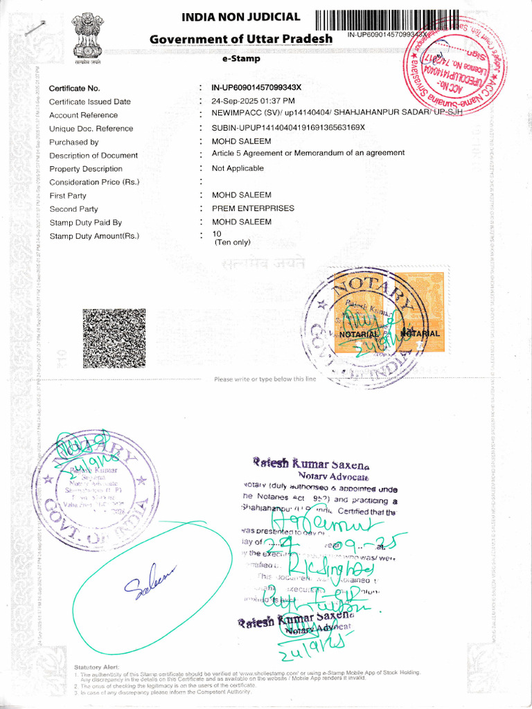 Property Sale Certificate Details | PDF