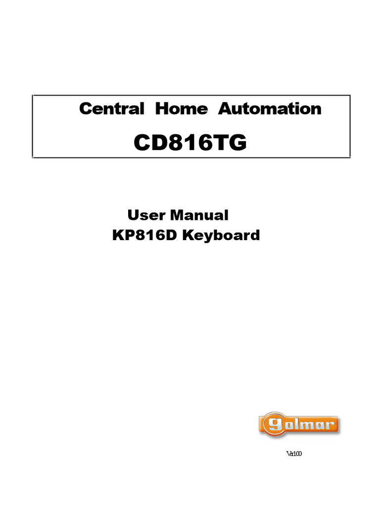 CD816TG User Manual Home Automation | PDF | Telephone | Telecommunications