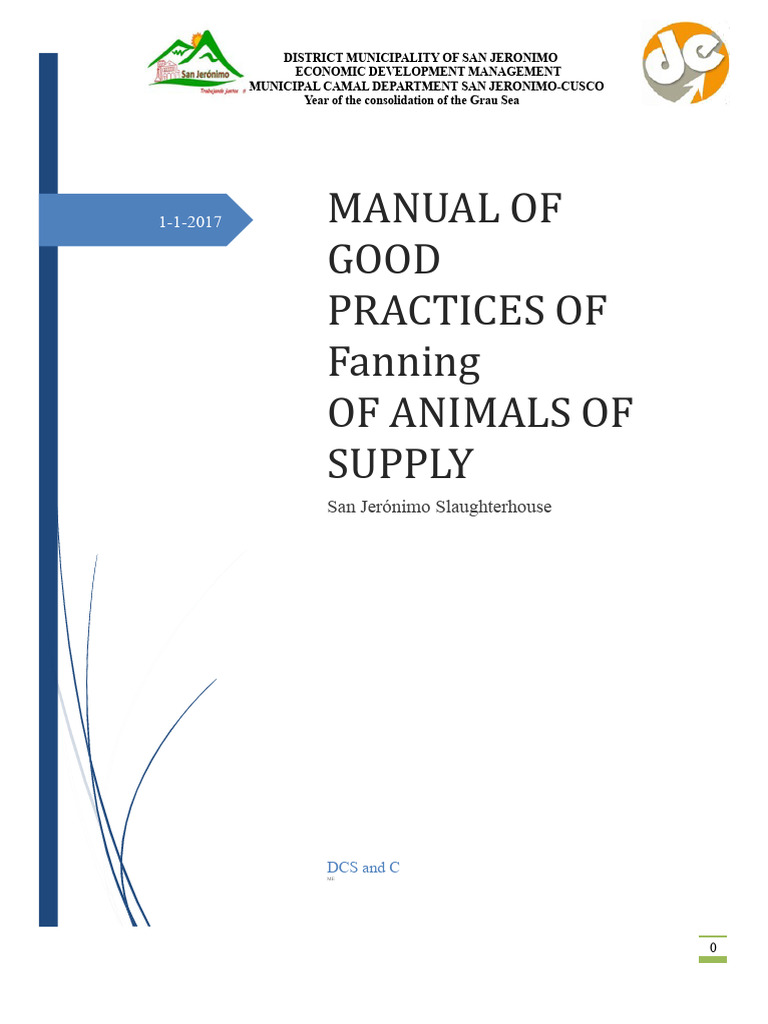 Good Practices Manual for Slaughtering | PDF