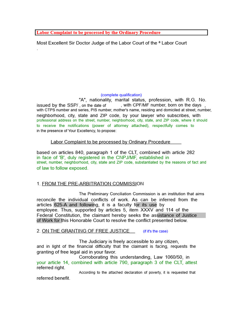 Labor Lawsuits Skeleton | PDF | Appeal | Judgment (Law)